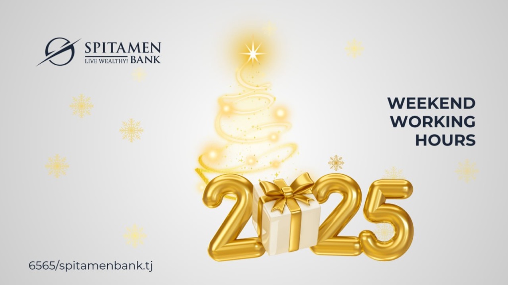 Weeken working hours - Spitamen Bank